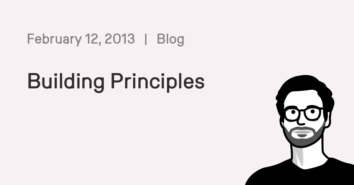 Building Principles | max.hn