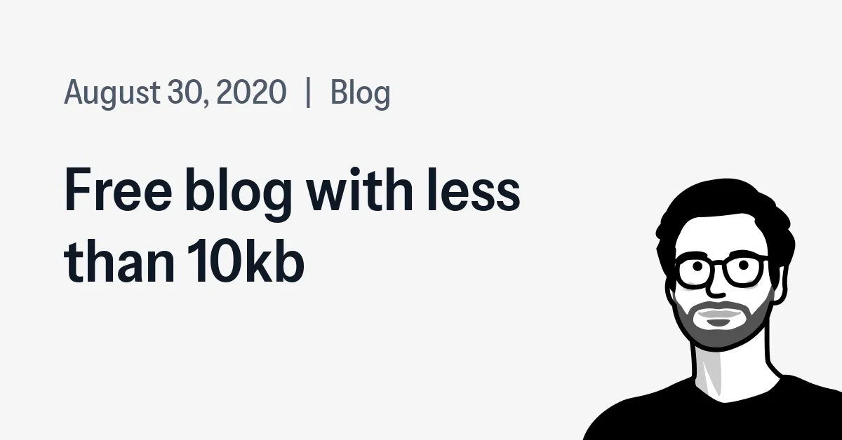 Free blog with less than 10kb | max.hn